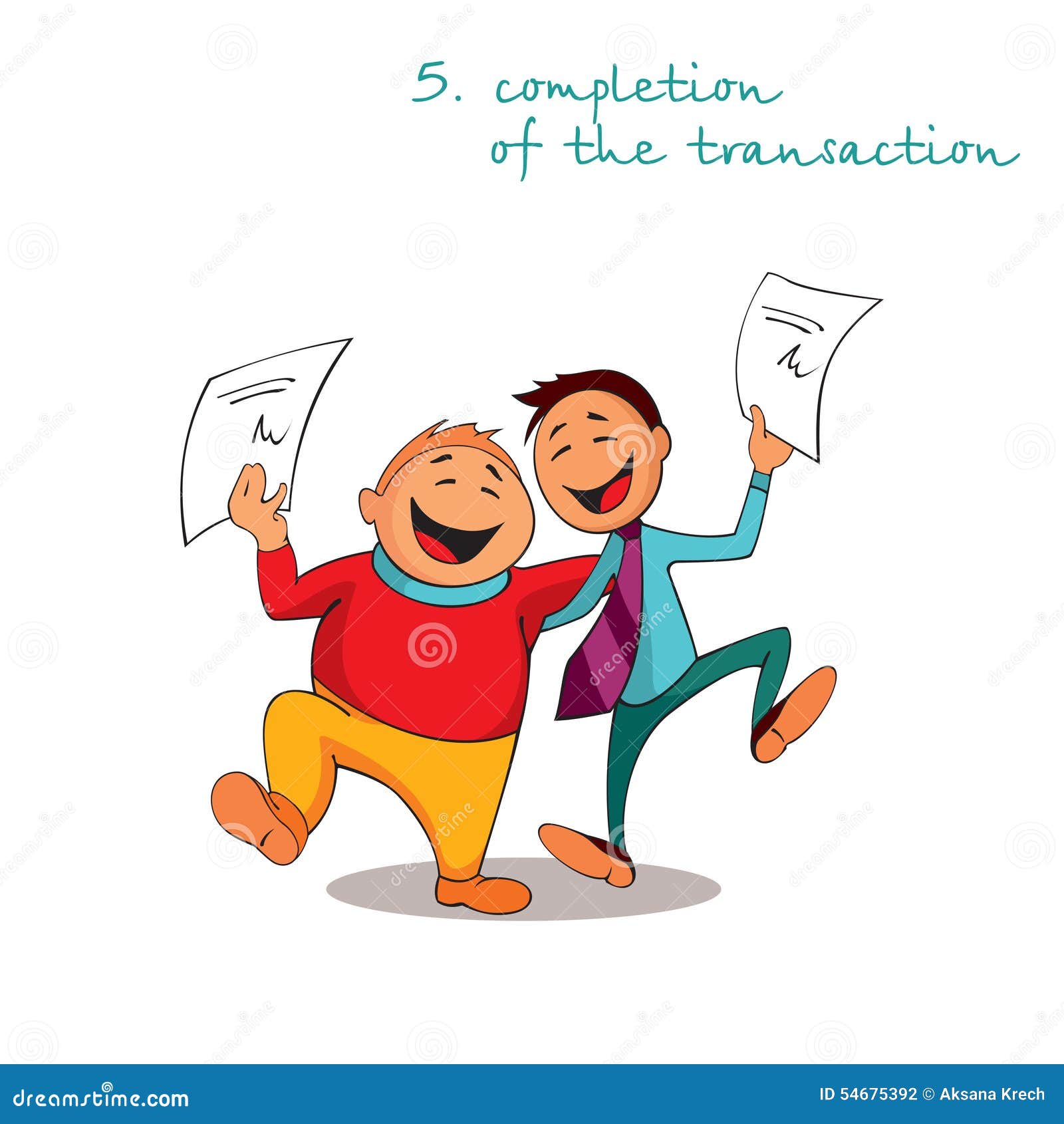 Positive Contract Vector Illustration On Paper Form Symbol With Pencil ...