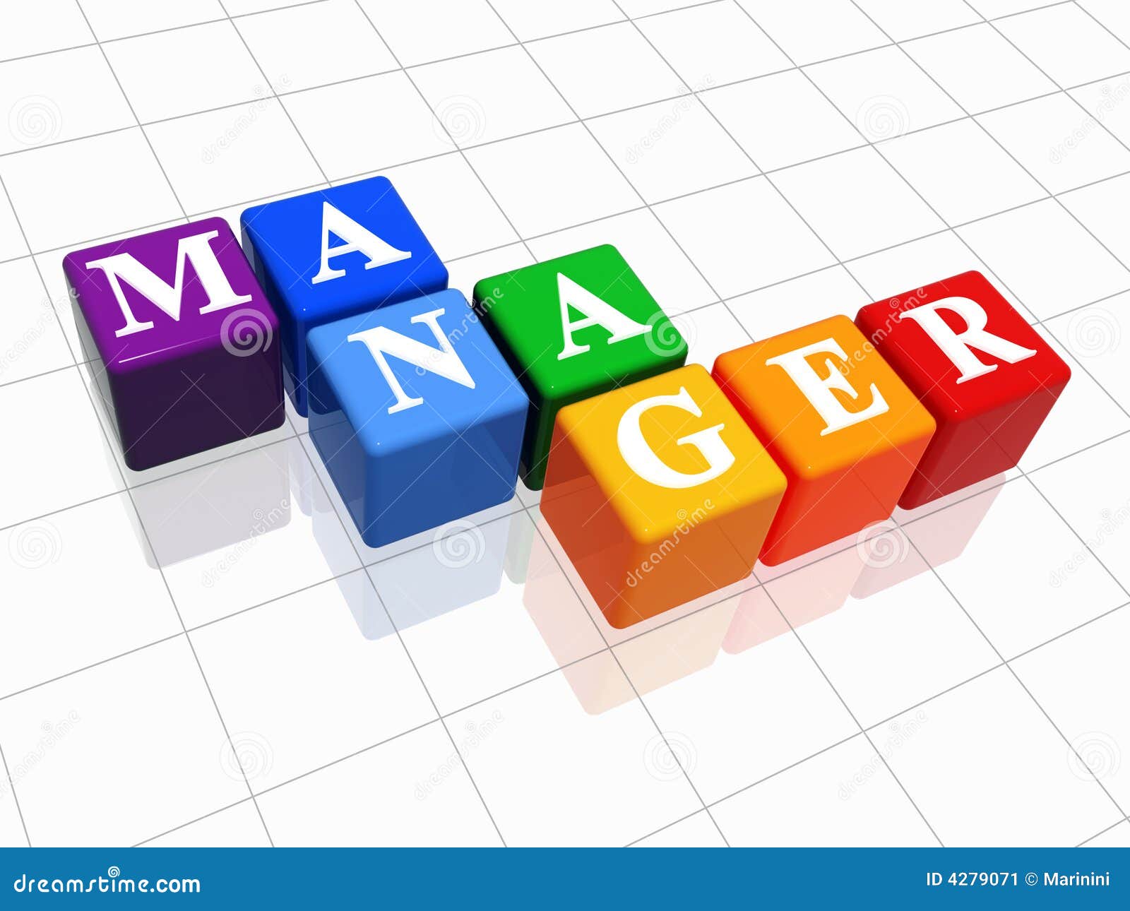 Manager in colour stock illustration. Illustration of boss - 4279071