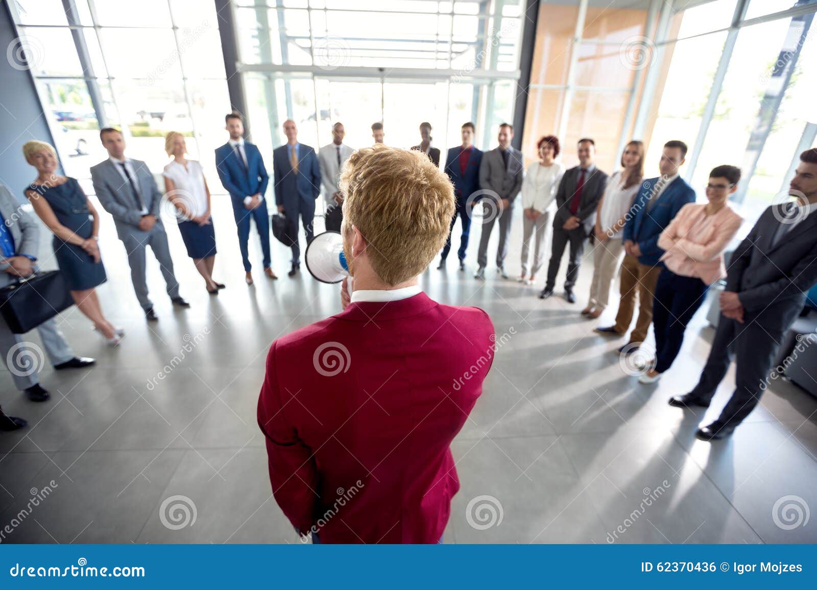 Manager Communicate with His Team Stock Photo - Image of ambitious ...