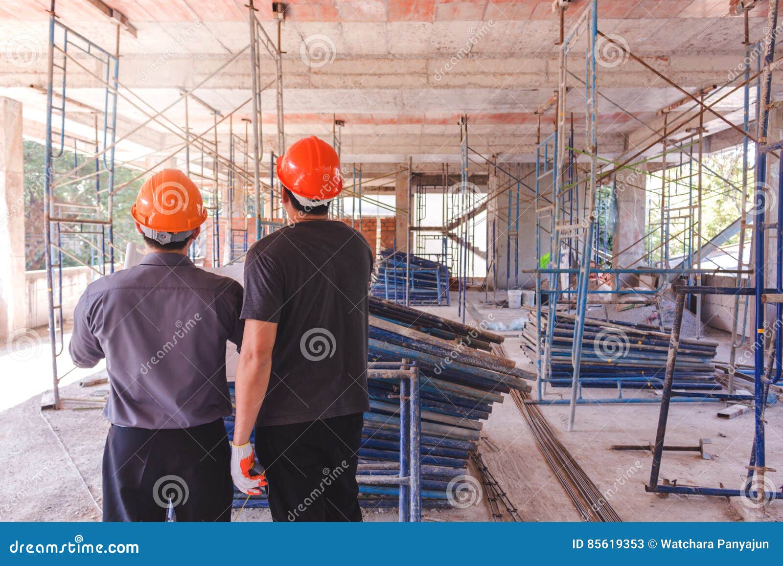 Manager at Construction Site Editorial Stock Photo - Image of crane ...