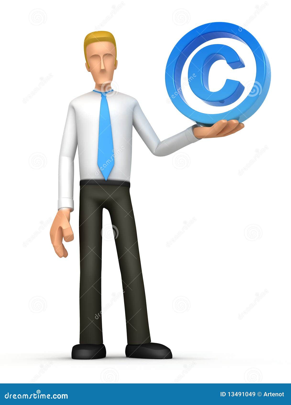 Manager with copyright stock illustration. Illustration of intellectual ...