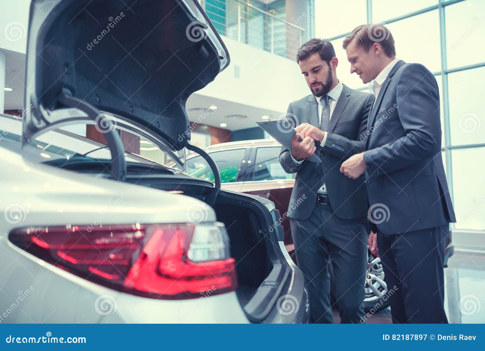 Manager and customer stock image. Image of delivering - 82187897