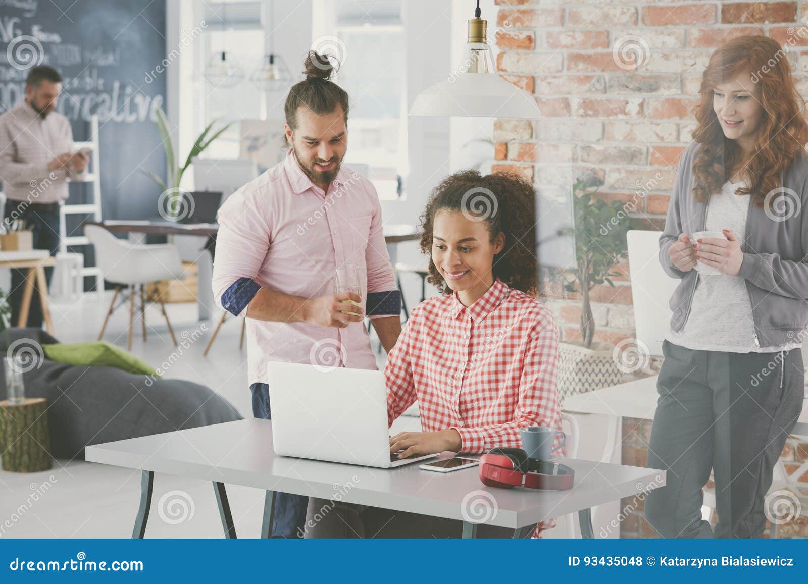 Manager Discussing New Business Plan Stock Photo - Image of corporation ...