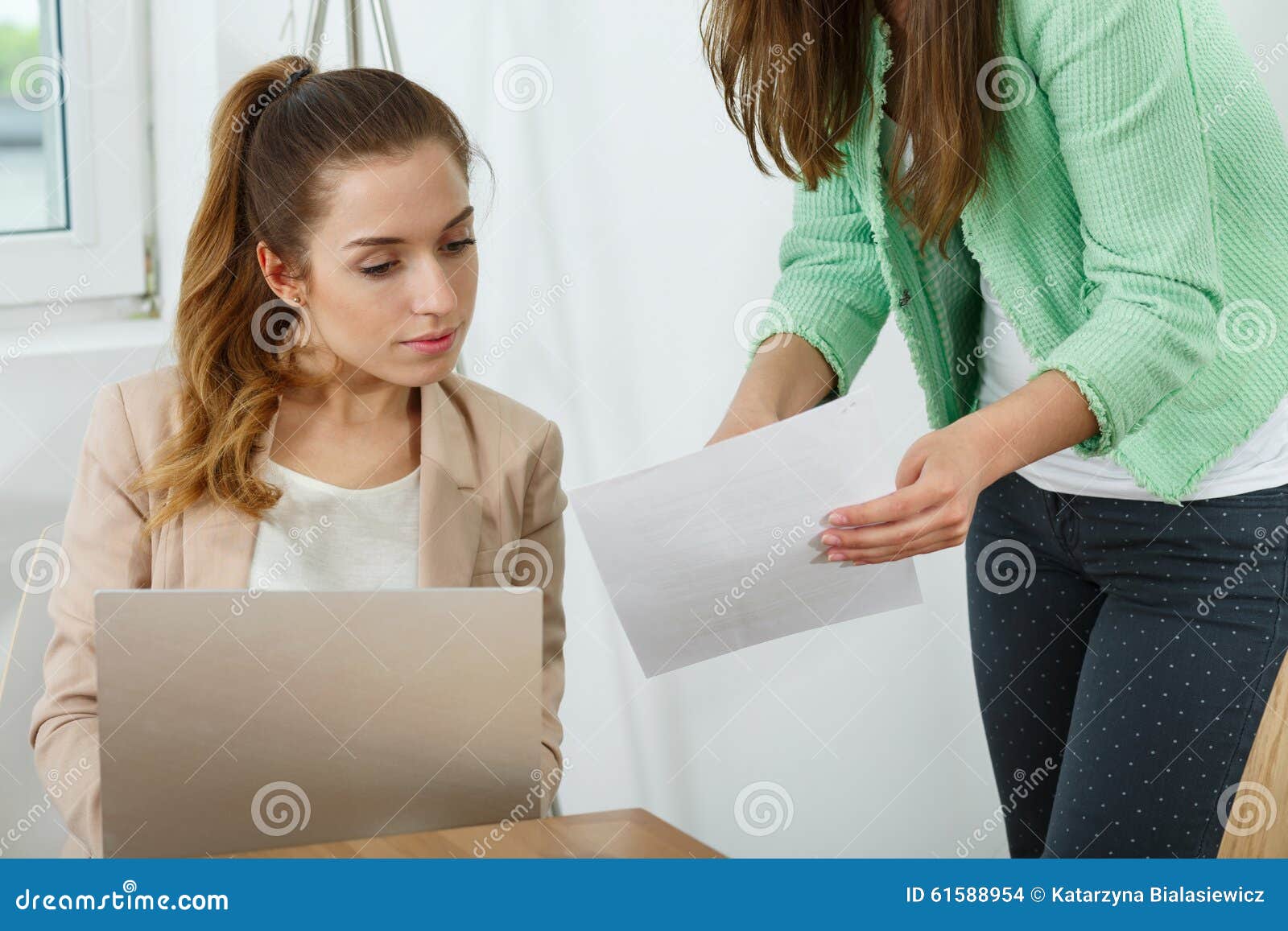 Manager Explaining Something To Worker Stock Photo - Image of explain ...