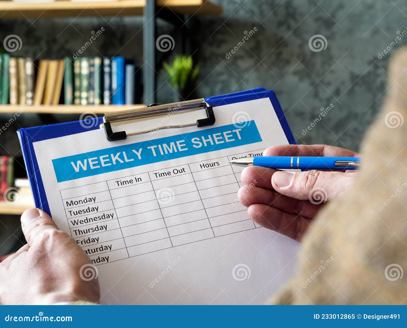 Weekly Timesheet Royalty-Free Stock Photography | CartoonDealer.com ...