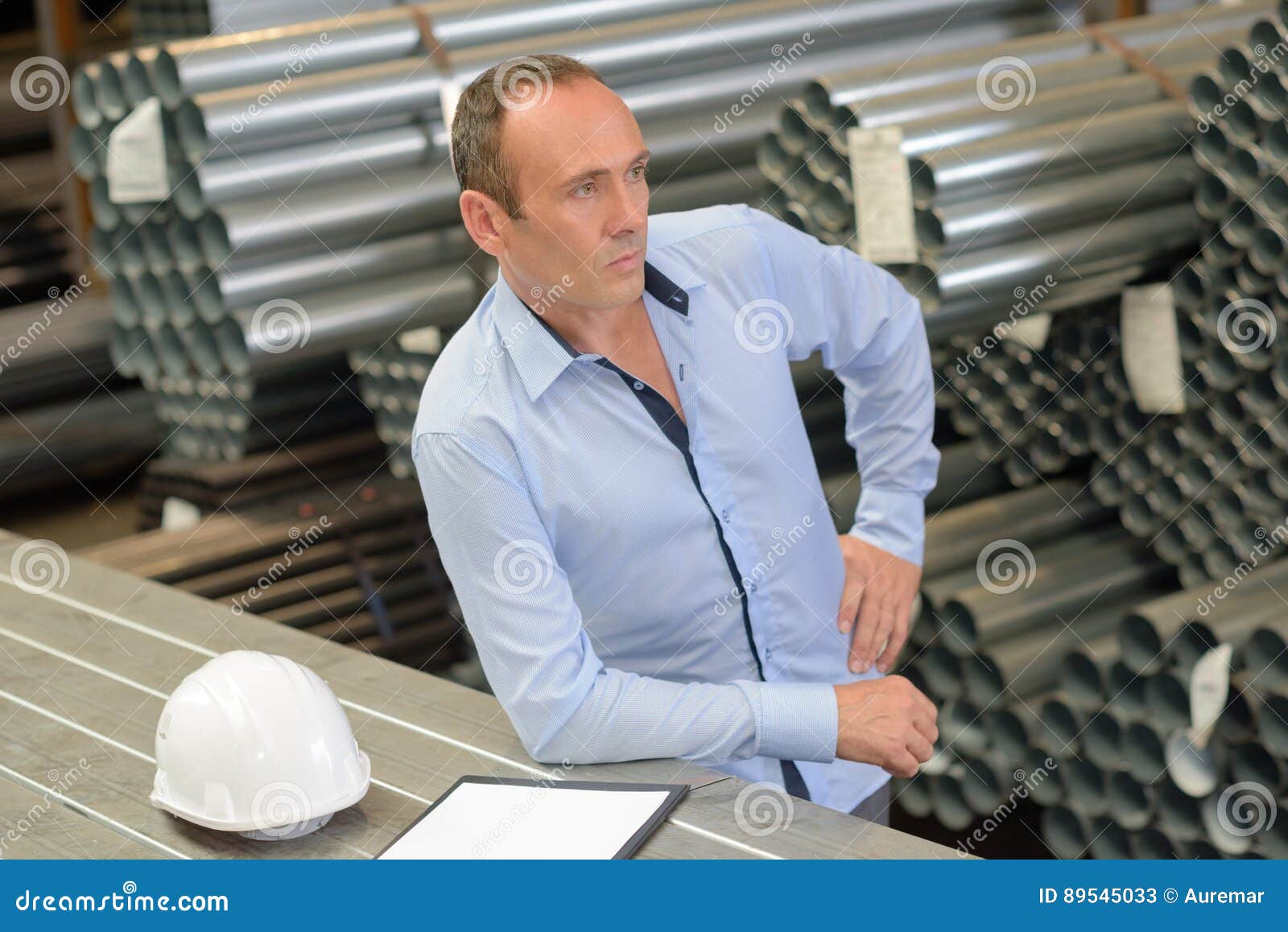 Manager Having Deep Thought Stock Image - Image of management, gain ...