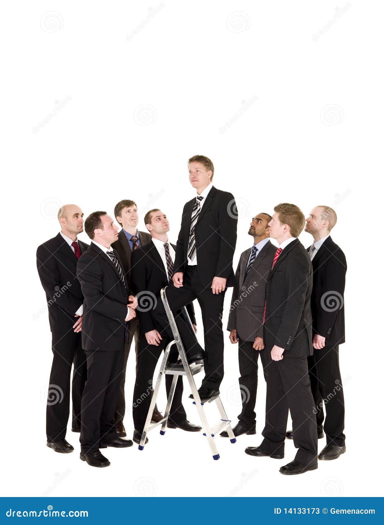Manager with his team stock image. Image of management - 14133173