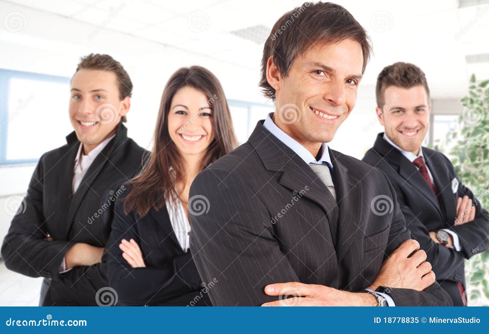 Manager and his team stock image. Image of male, partner - 18778835