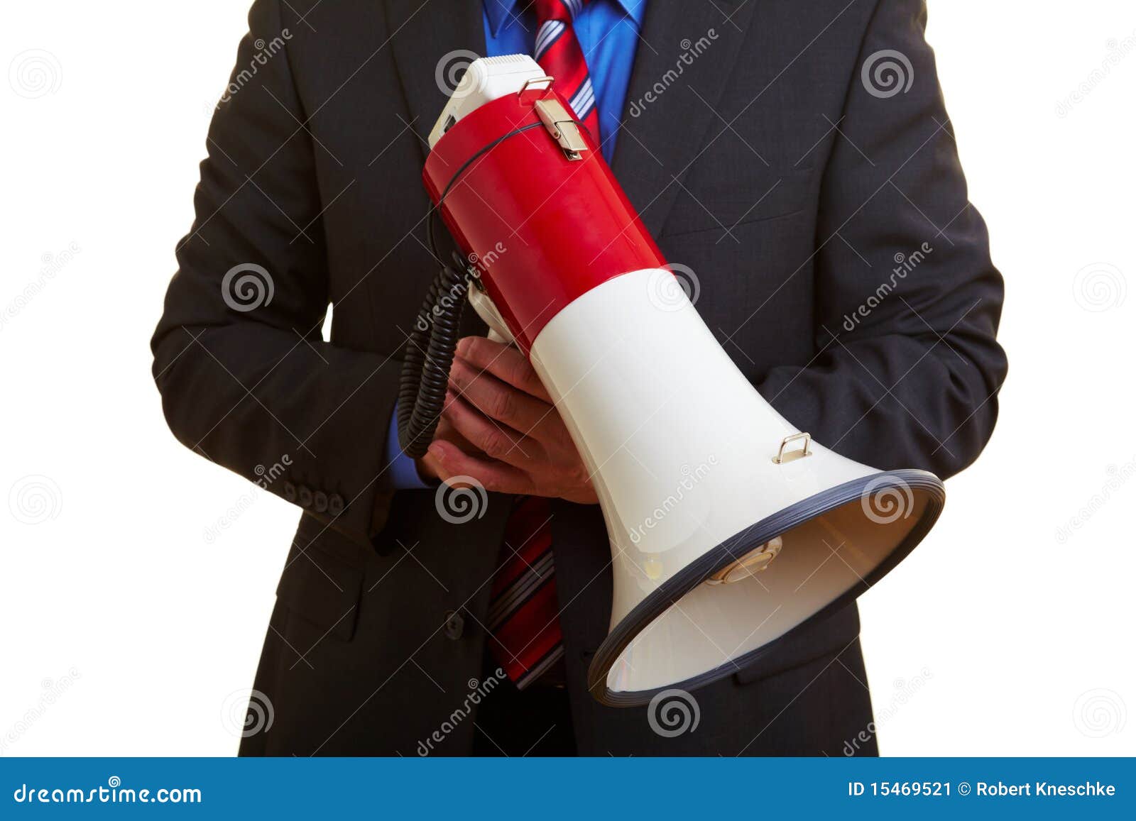 Manager Holding Big Megaphone Stock Image - Image of people, male: 15469521