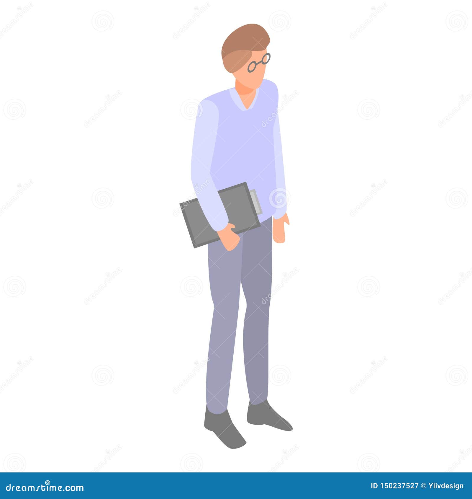 It Manager Icon, Isometric Style Stock Vector - Illustration of cartoon ...