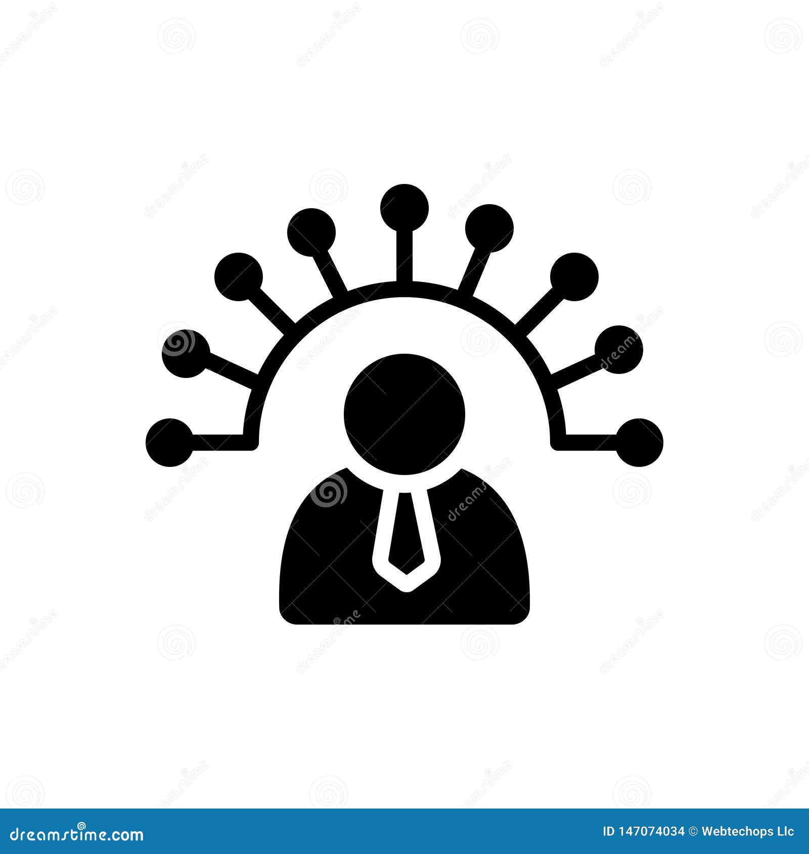 Black Solid Icon for Manager, Admin and Secretary Stock Vector ...