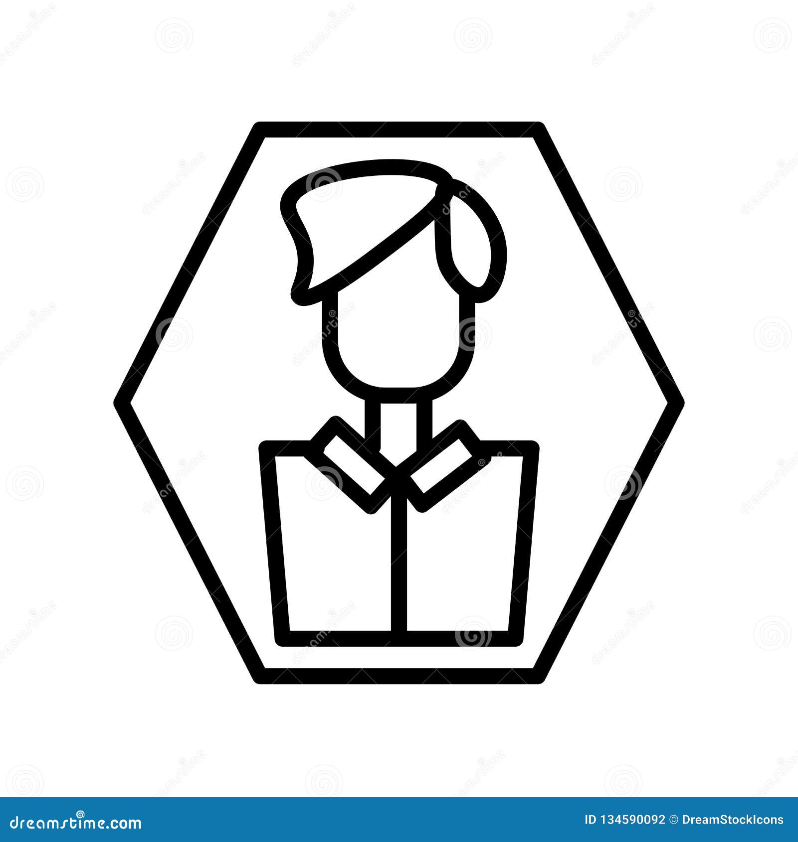 Manager Icon Vector Isolated on White Background, Manager Sign , Office ...