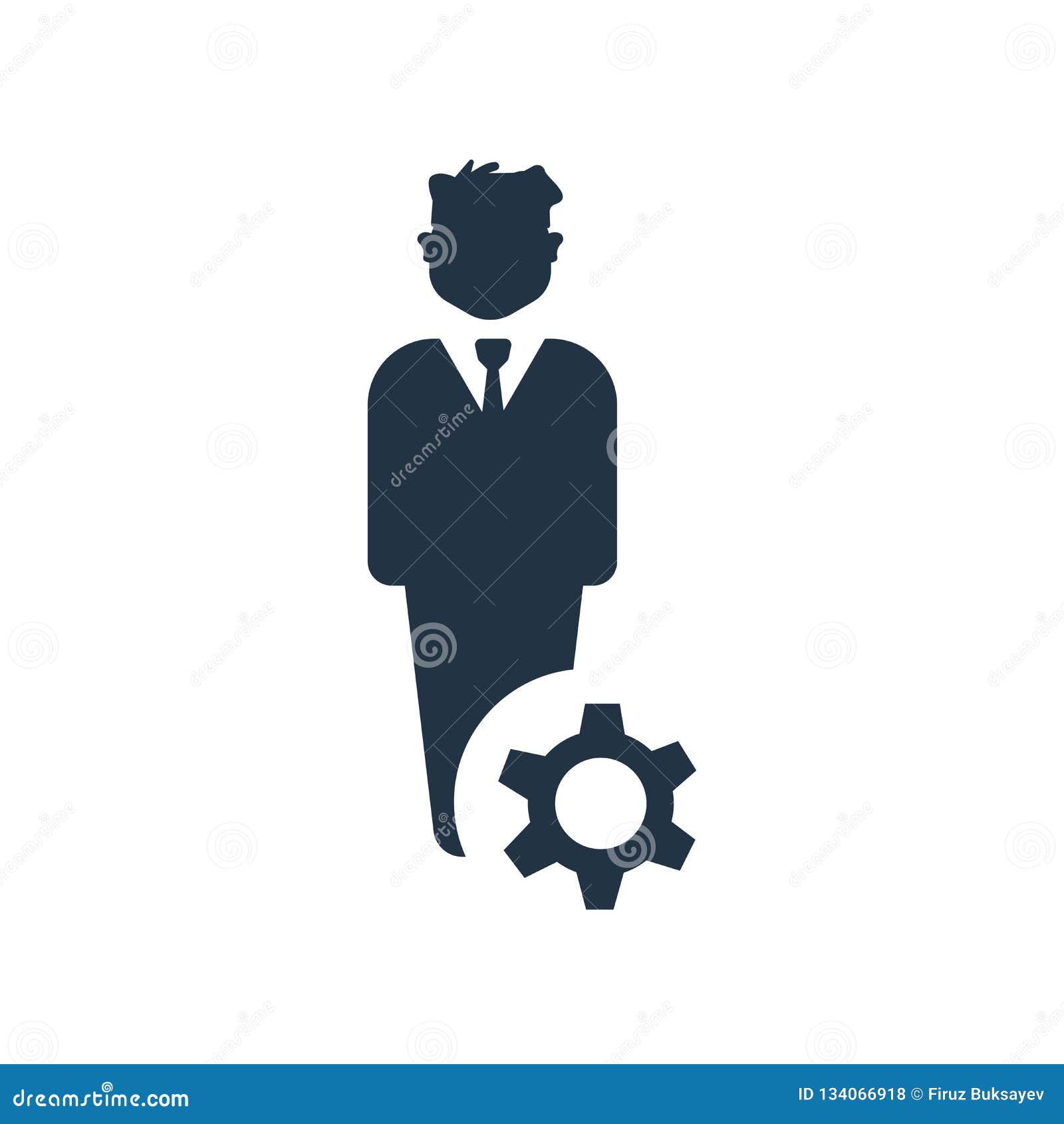 Manager Icon Vector Isolated On White Background, Manager Sign ...