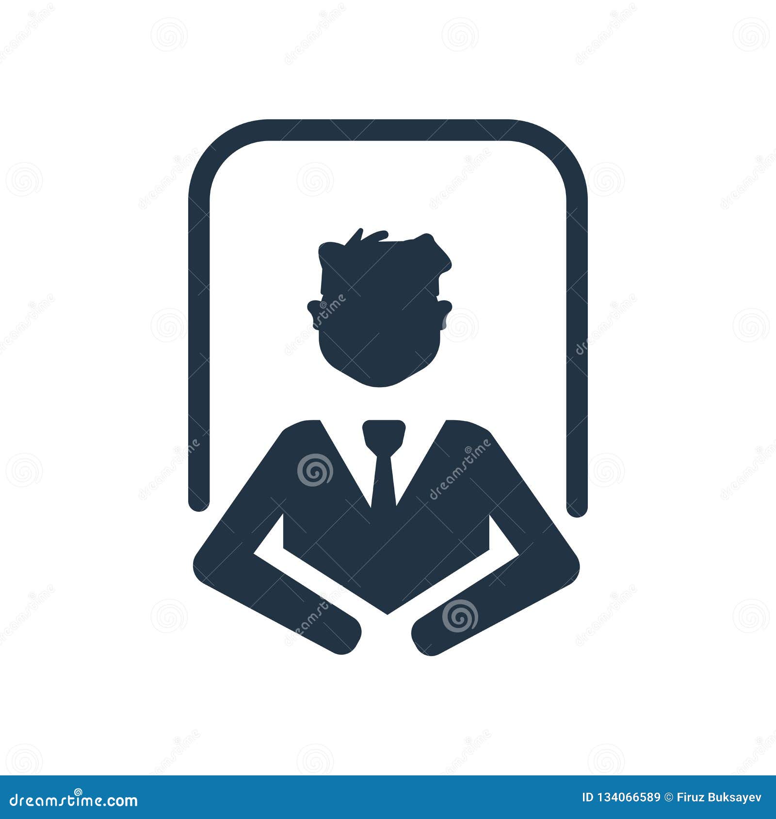 Manager Icon Vector Isolated on White Background, Manager Sign Stock ...