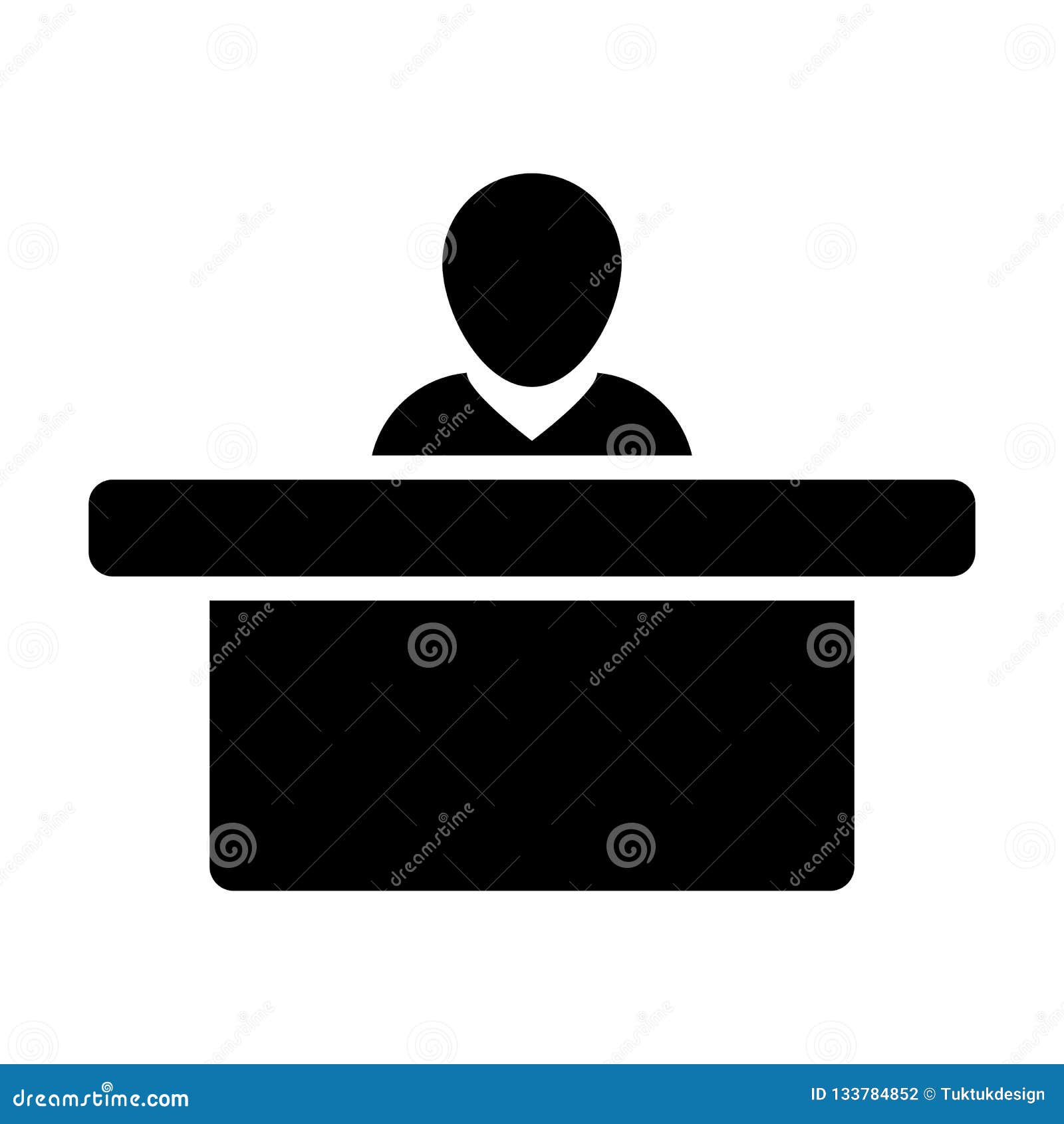 Manager Icon Vector Male Person Avatar Symbol with Table for Office ... Manager Icon Vector Male Person Avatar Symbol with Table for Office ...