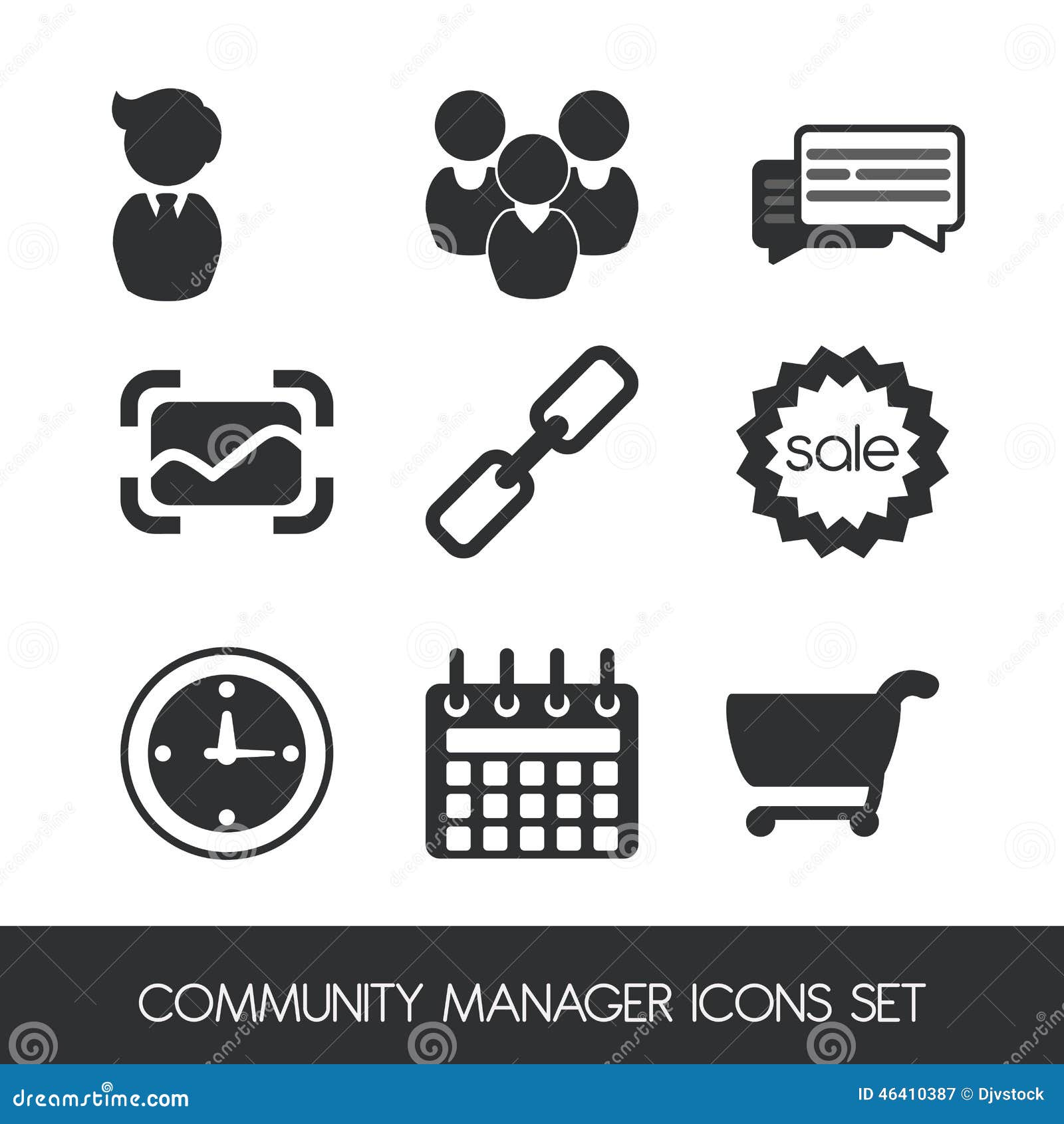 Manager icons design stock vector. Illustration of chain - 46410387