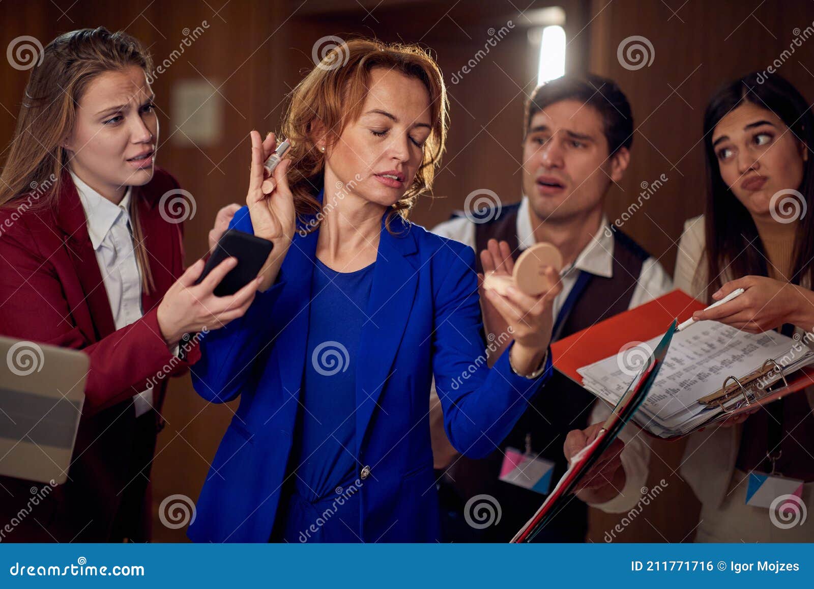 Manager Ignoring Her Employees Problems Stock Photo - Image of breath ...