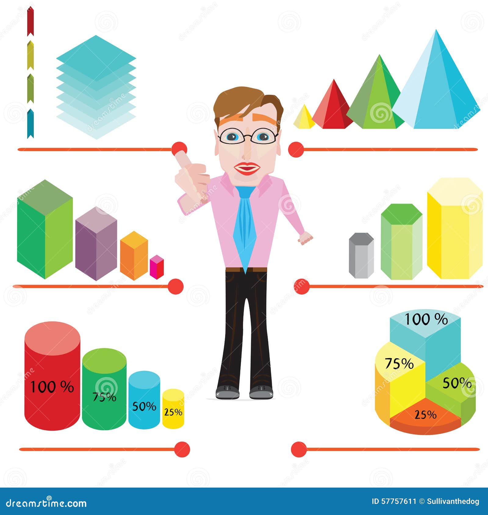Manager infographic stock vector. Illustration of creativity - 57757611