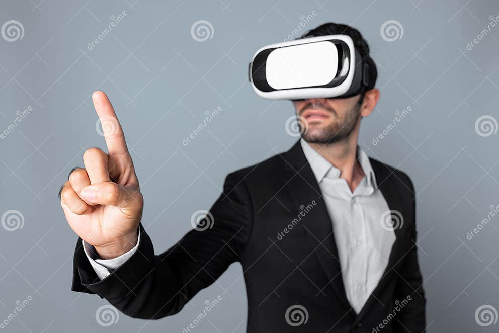 Manager Looking at Data Analysis while Analyzing and Pointing Data ...