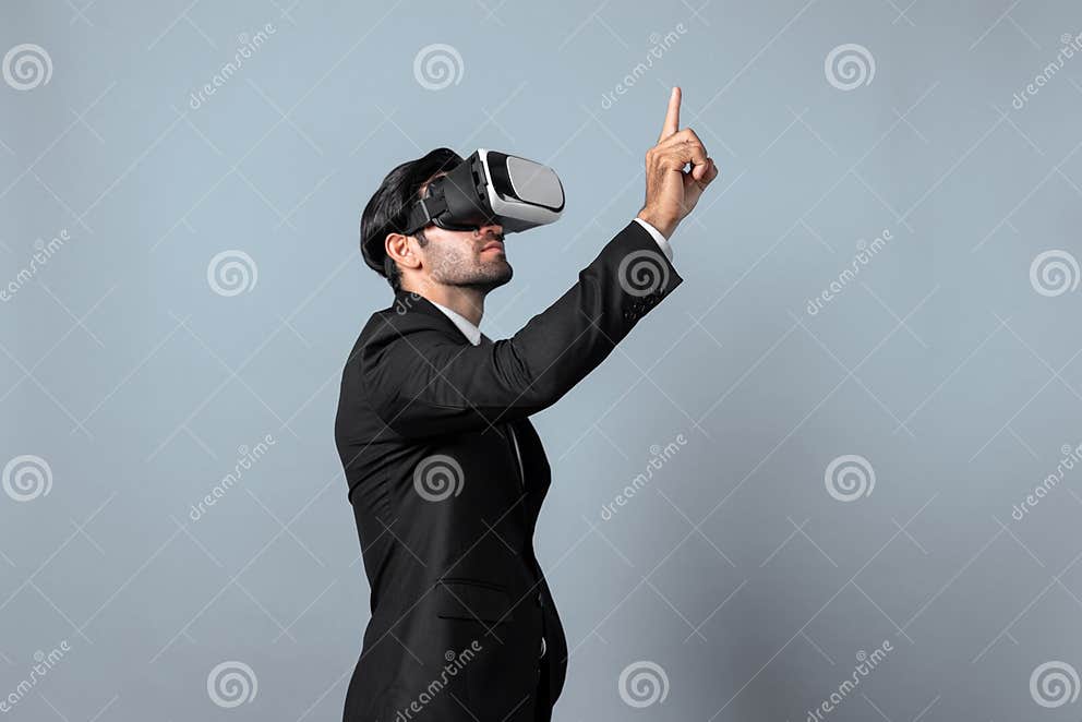 Manager Looking at Data Analysis while Analyzing and Pointing Data ...