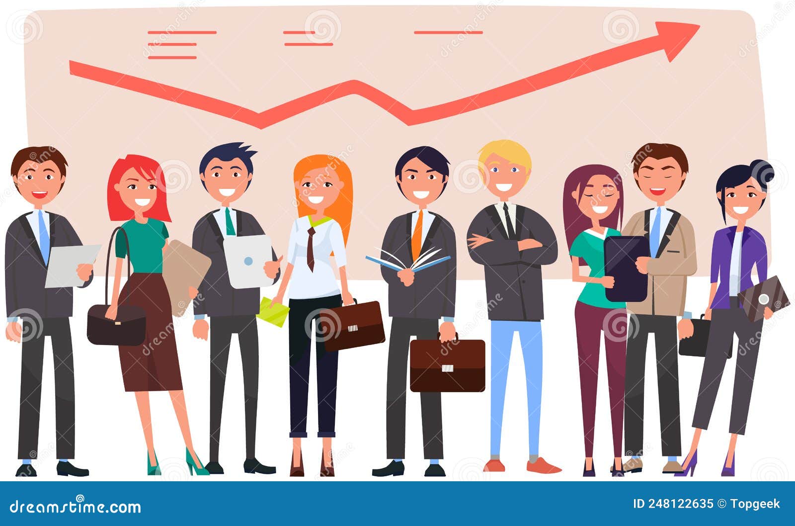 Manager Makes a Presentation of a Statistical Report. Analysis and ...