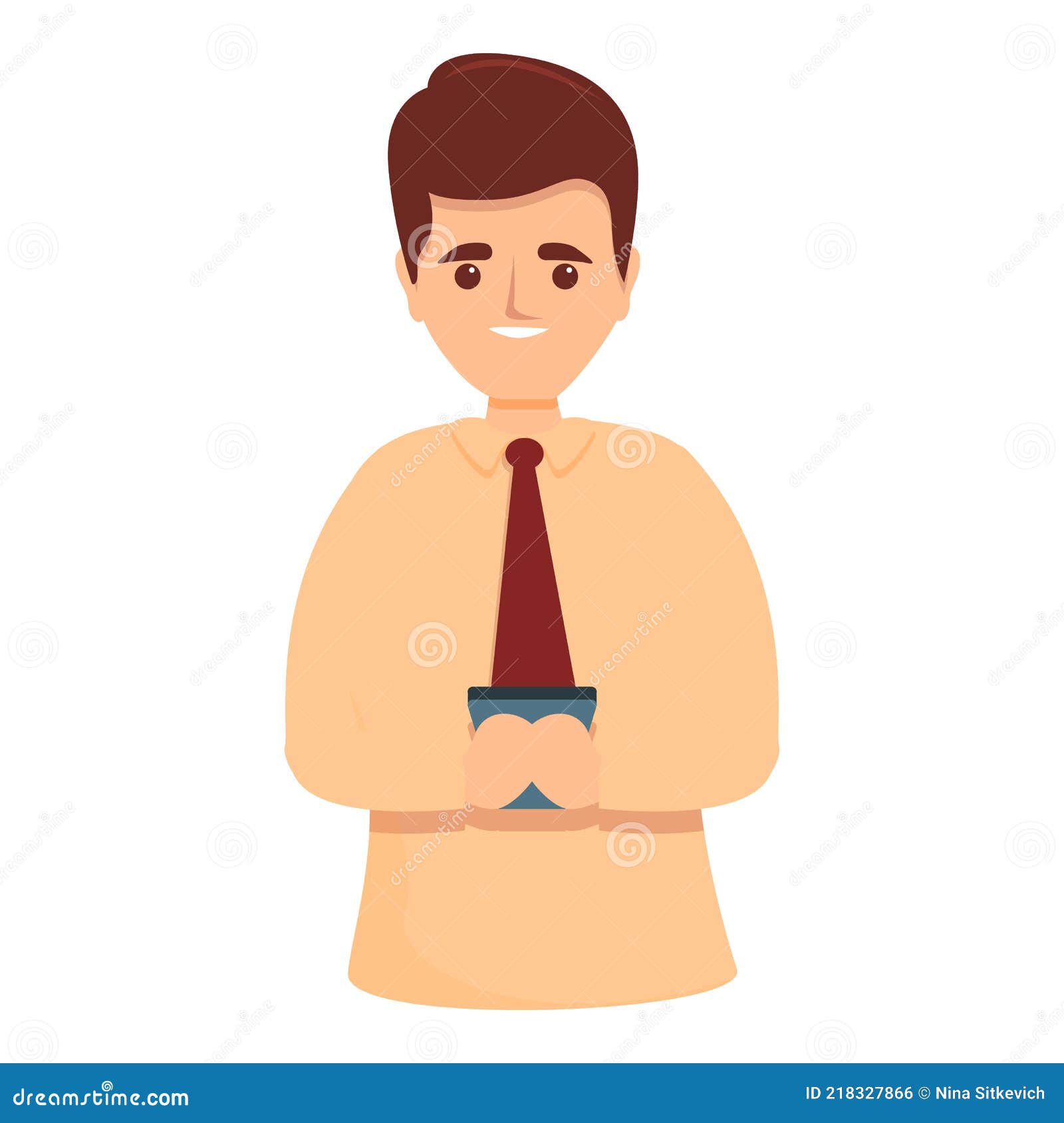 Manager Messaging Icon, Cartoon Style Stock Vector - Illustration of ...
