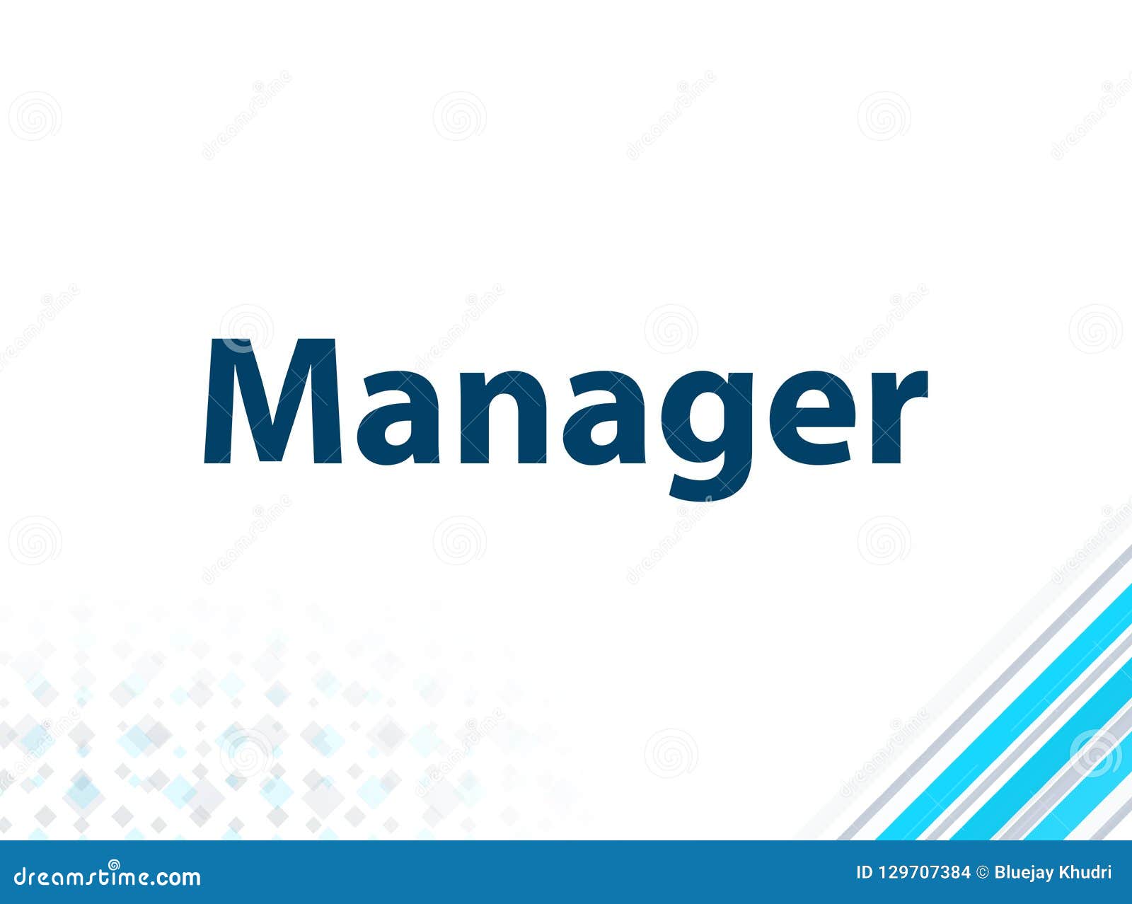 Manager Modern Flat Design Blue Abstract Background Stock Illustration ...