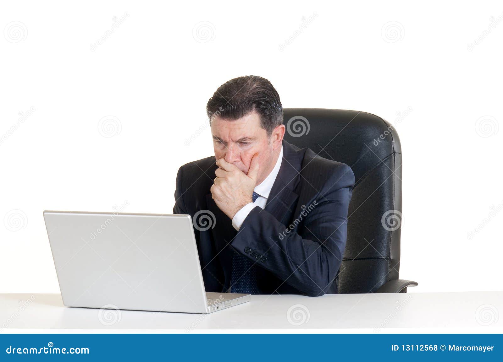 Manager with notebook stock photo. Image of computer - 13112568