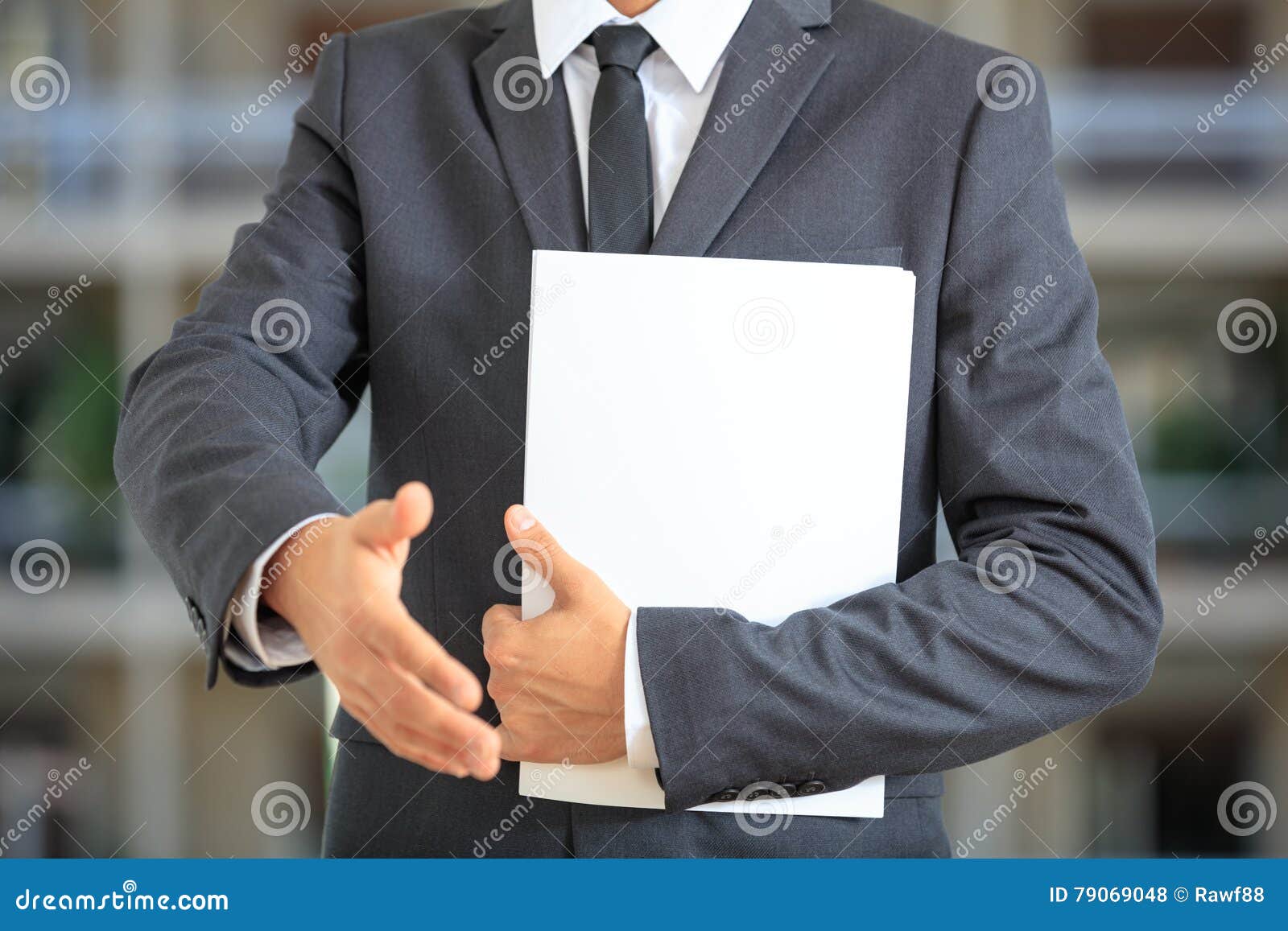 Manager Offering a Handshake Stock Photo - Image of executive, isolated ...