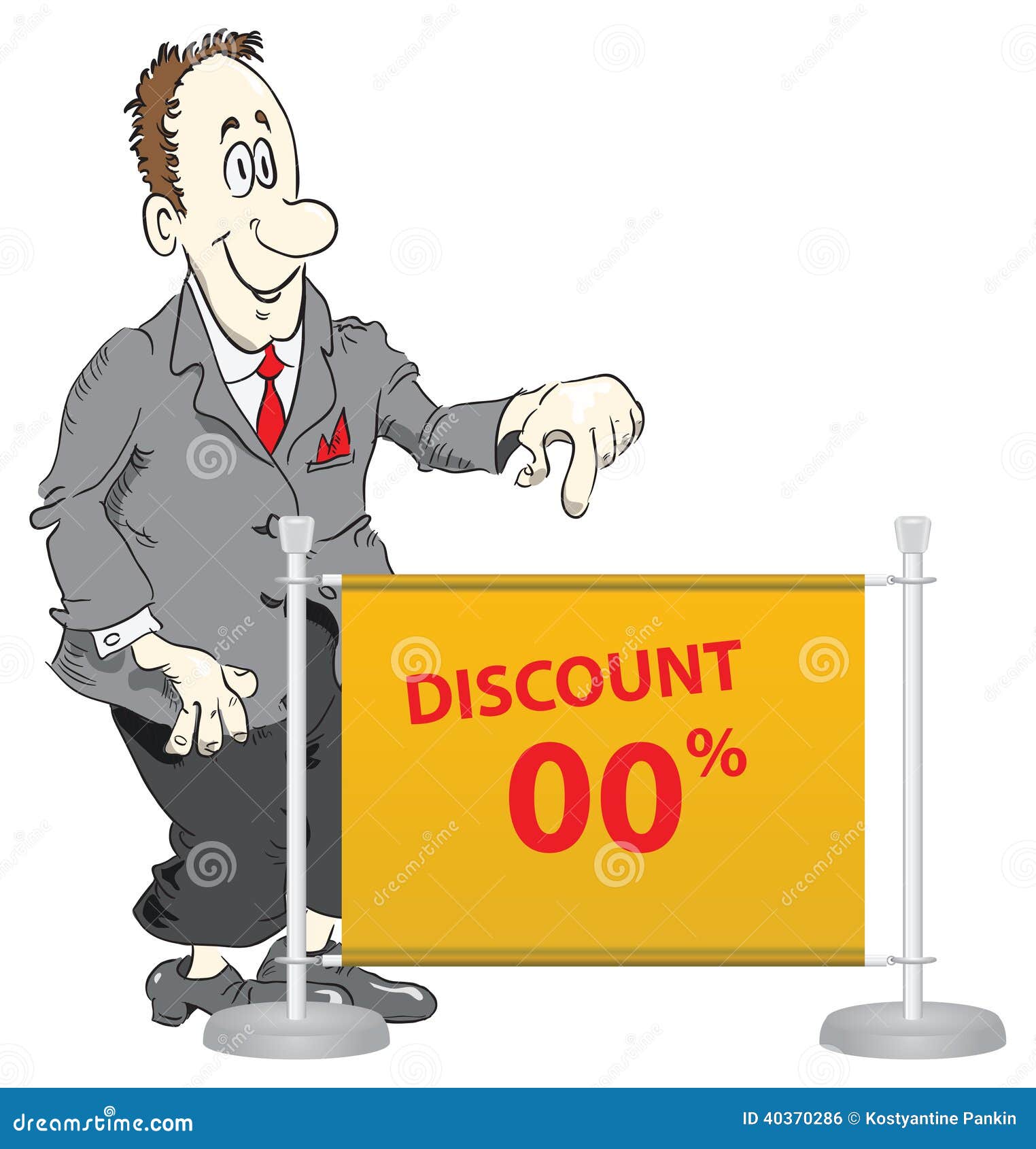 Manager offers discounted stock vector. Illustration of inform - 40370286