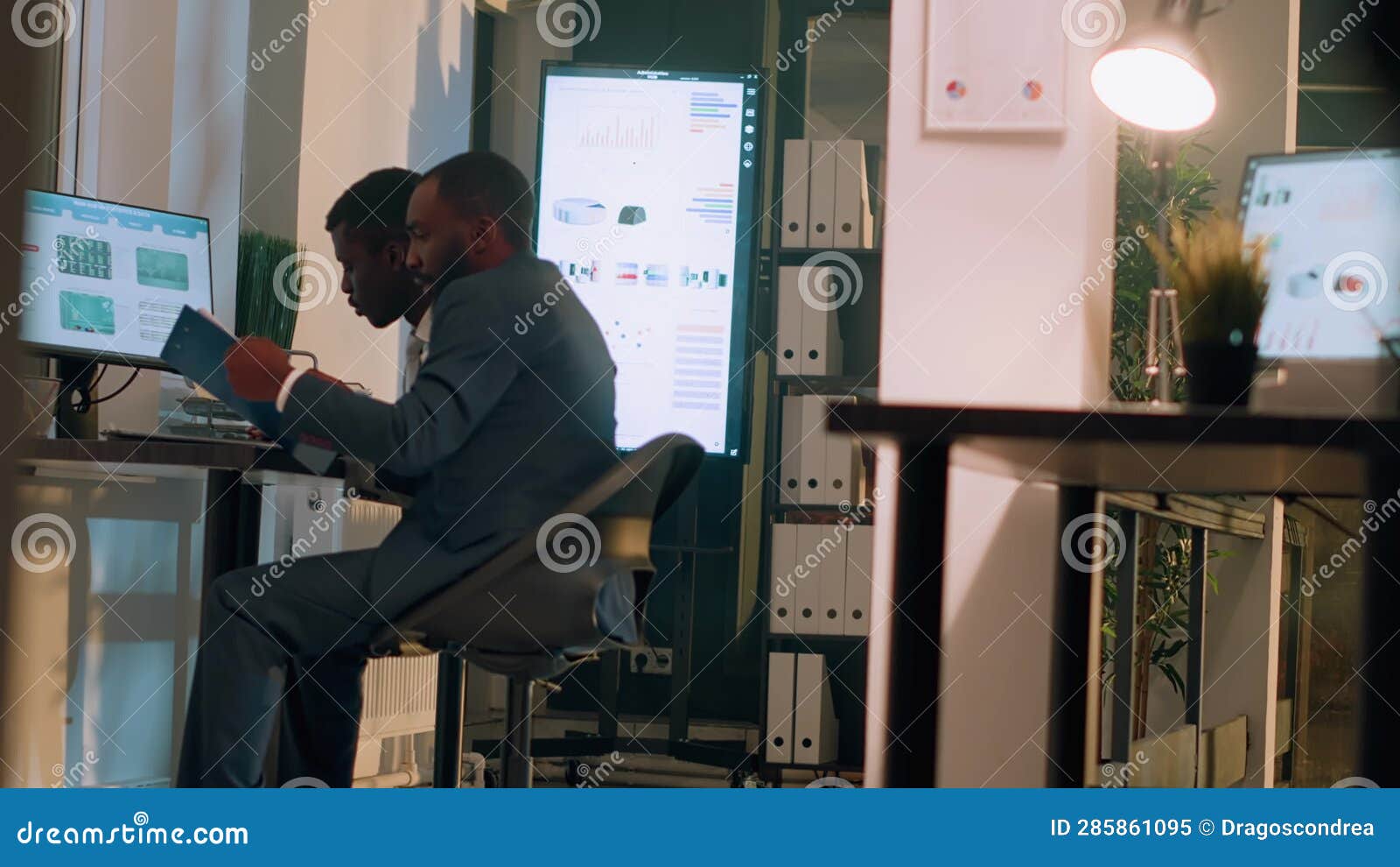 Manager Checking Financial Figures Stock Video - Video of worker ...