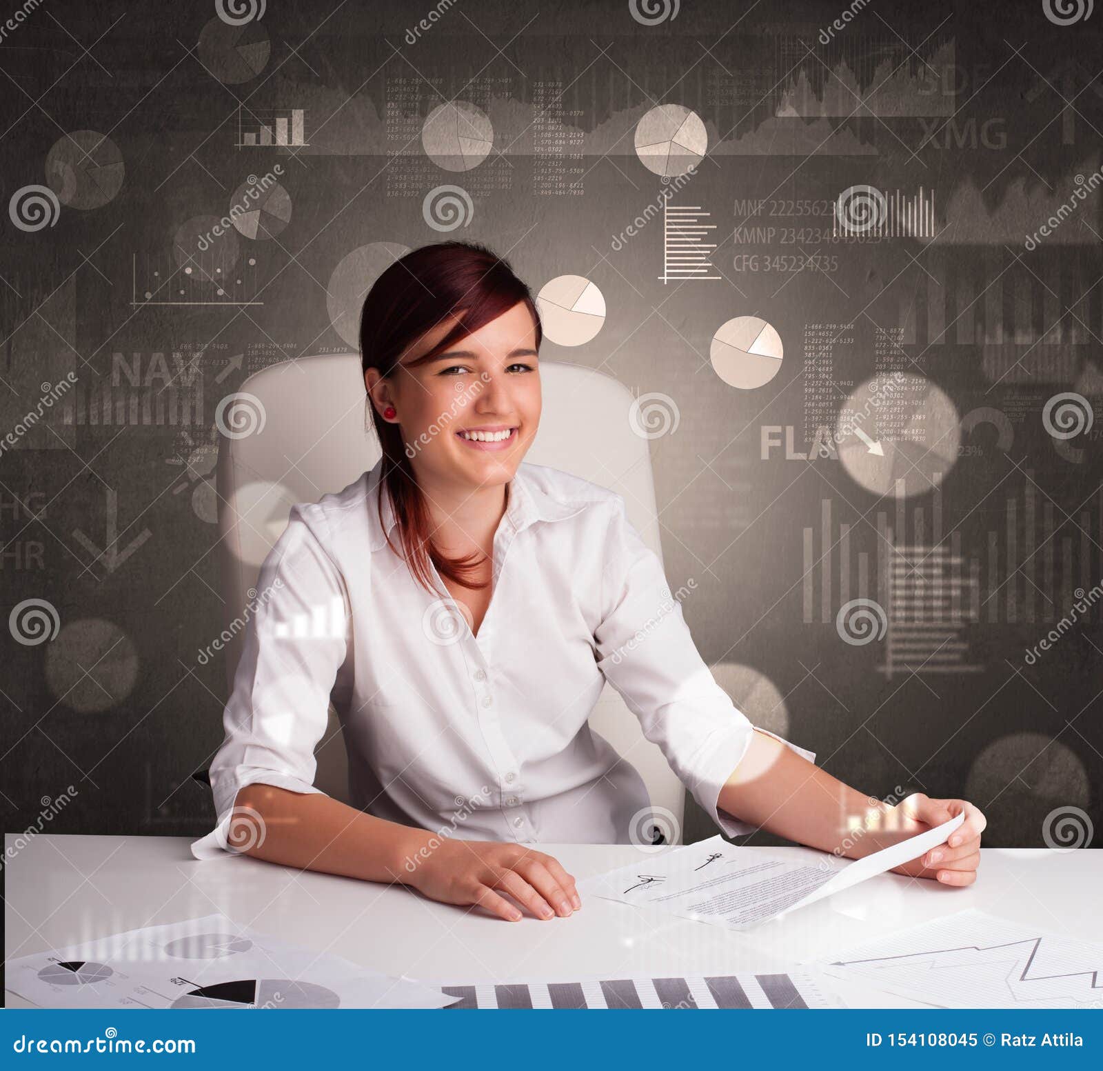 Manager at the Office Making Reports and Statistics with Blackboard ...