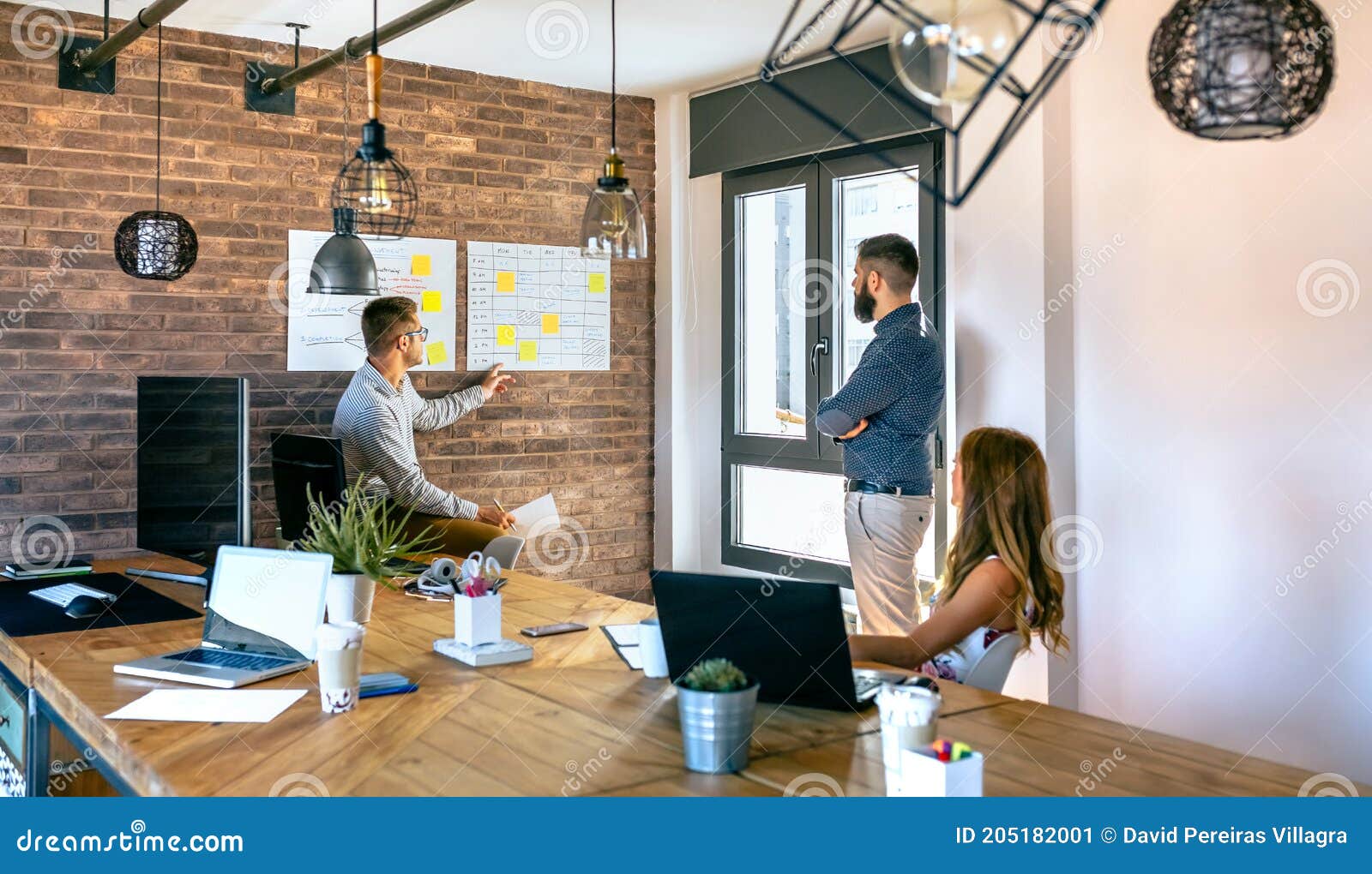 Manager Organizing Work in an Office Stock Image - Image of startup ...