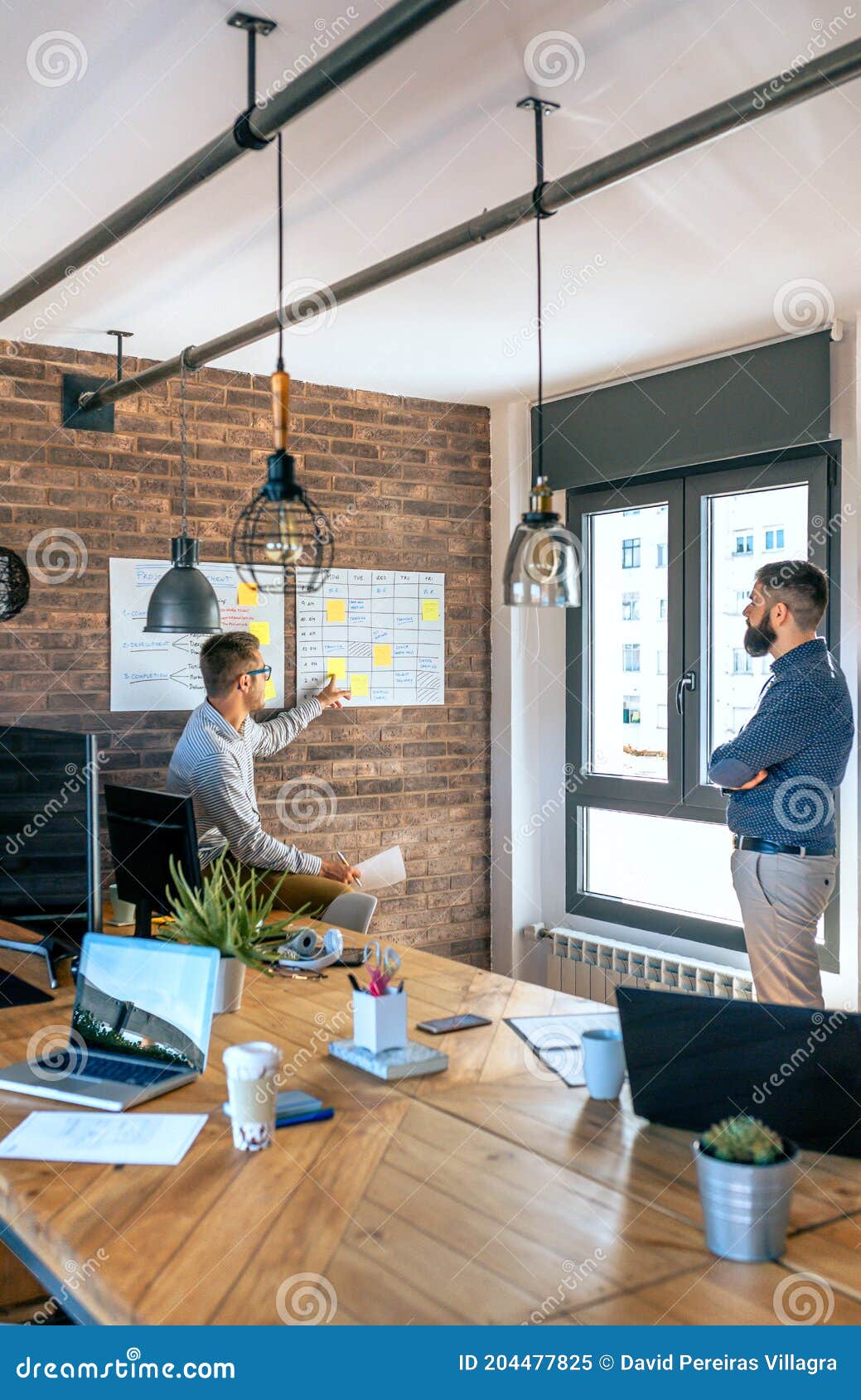Manager Organizing Work in an Office Stock Image - Image of indoor ...