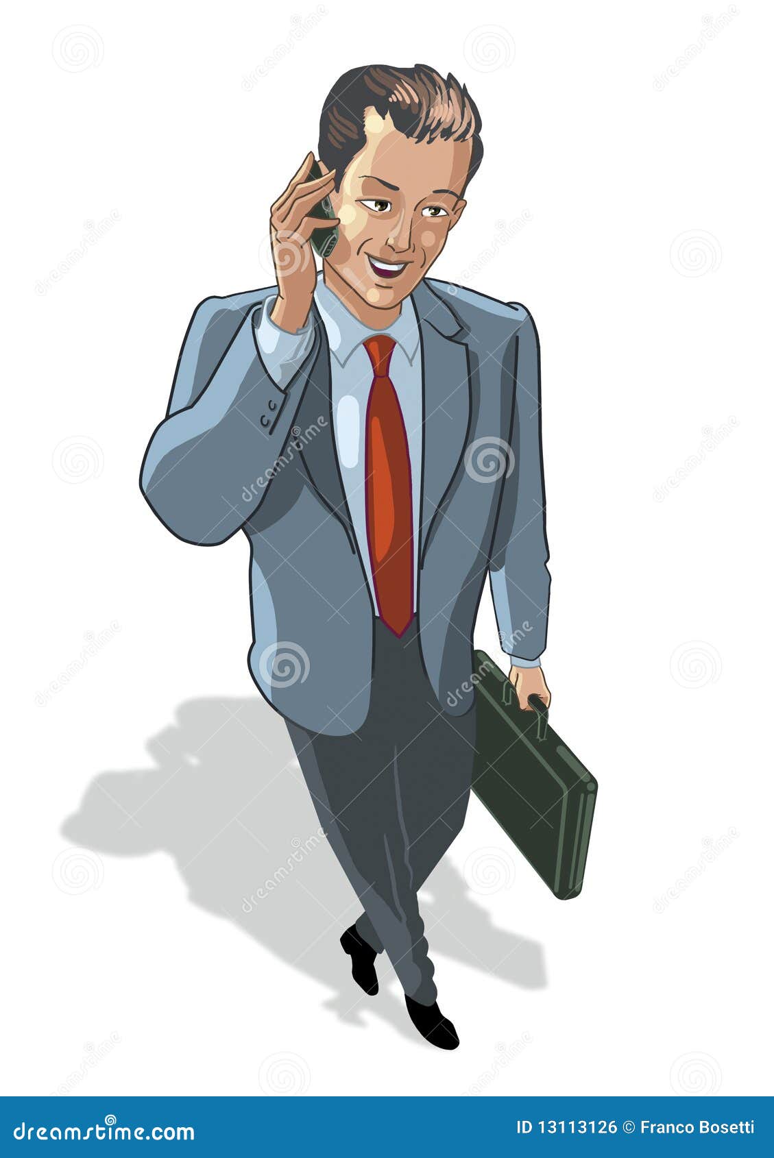 Manager phone stock illustration. Illustration of male - 13113126