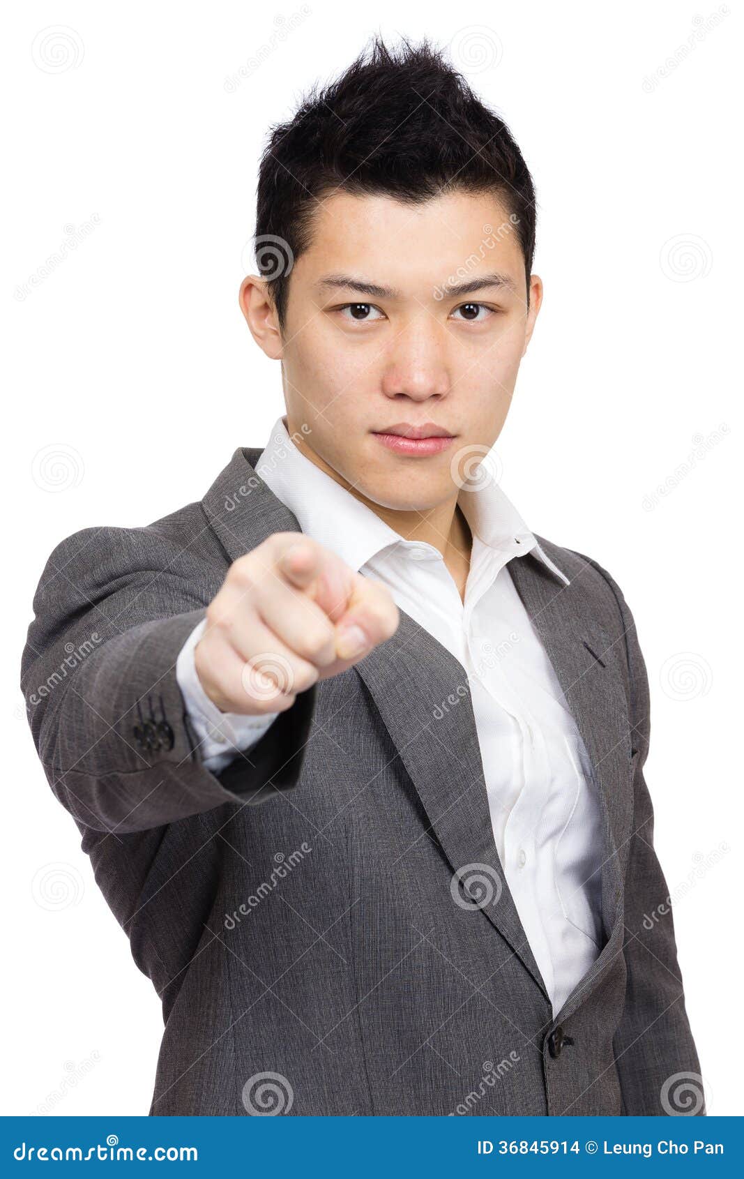 Manager pointing to you stock photo. Image of chinese - 36845914