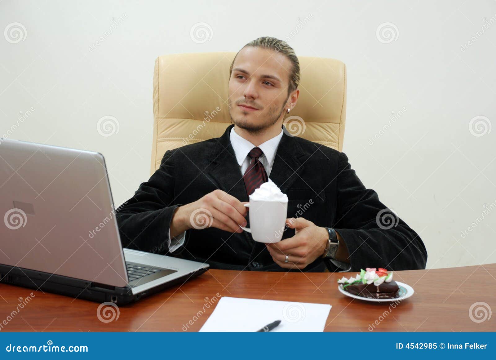Manager relax stock image. Image of businessman, desk - 4542985