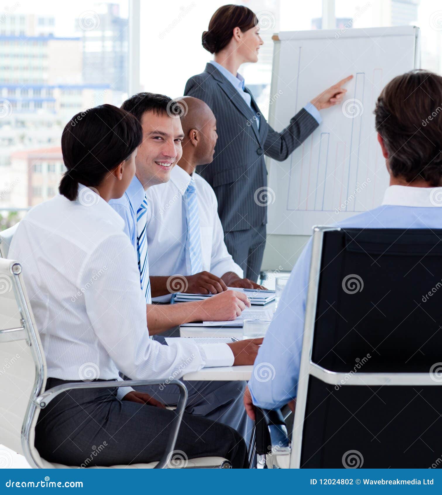 Manager Reporting Sales Figures Stock Photo - Image of partner, manager ...