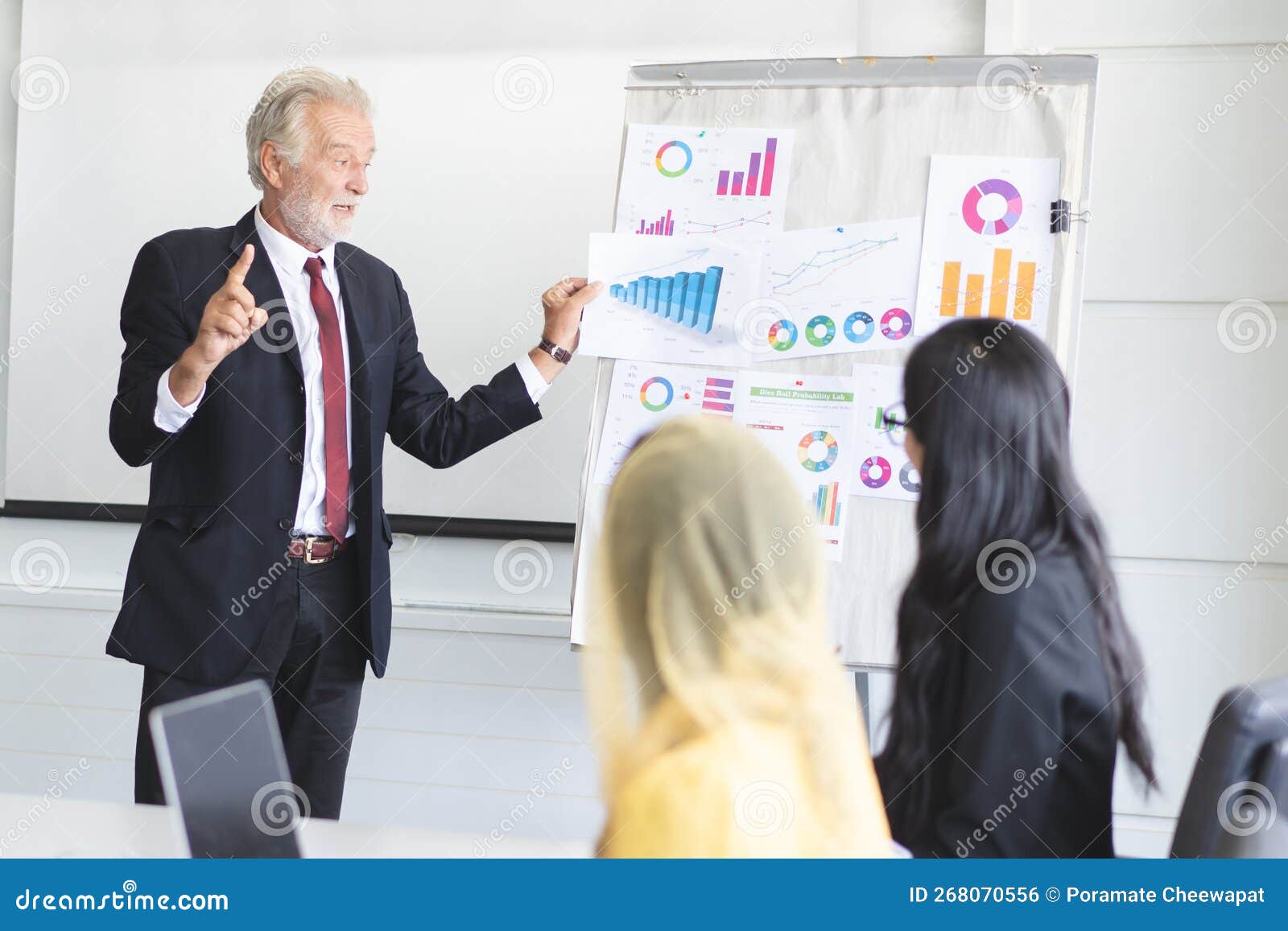 Manager and Sales Meeting Marketing for Annual Plan Stock Photo - Image ...