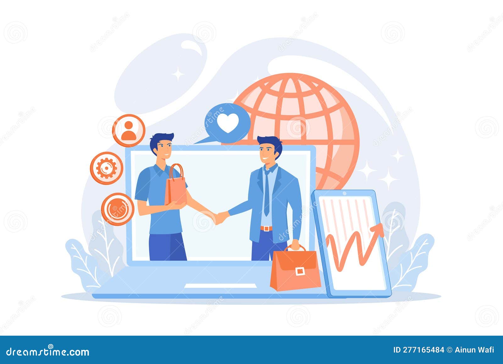 Manager Shakes Hands with Customer, Strategy for Interactions with ...