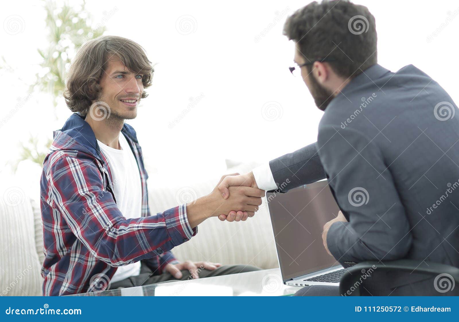 Manager Shakes Hands with His Client Stock Photo - Image of handshake ...
