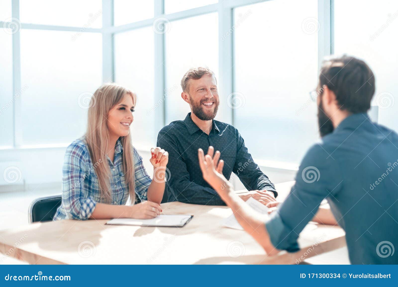 Manager Shaking Hands with the Applicant during the Interview Stock ...