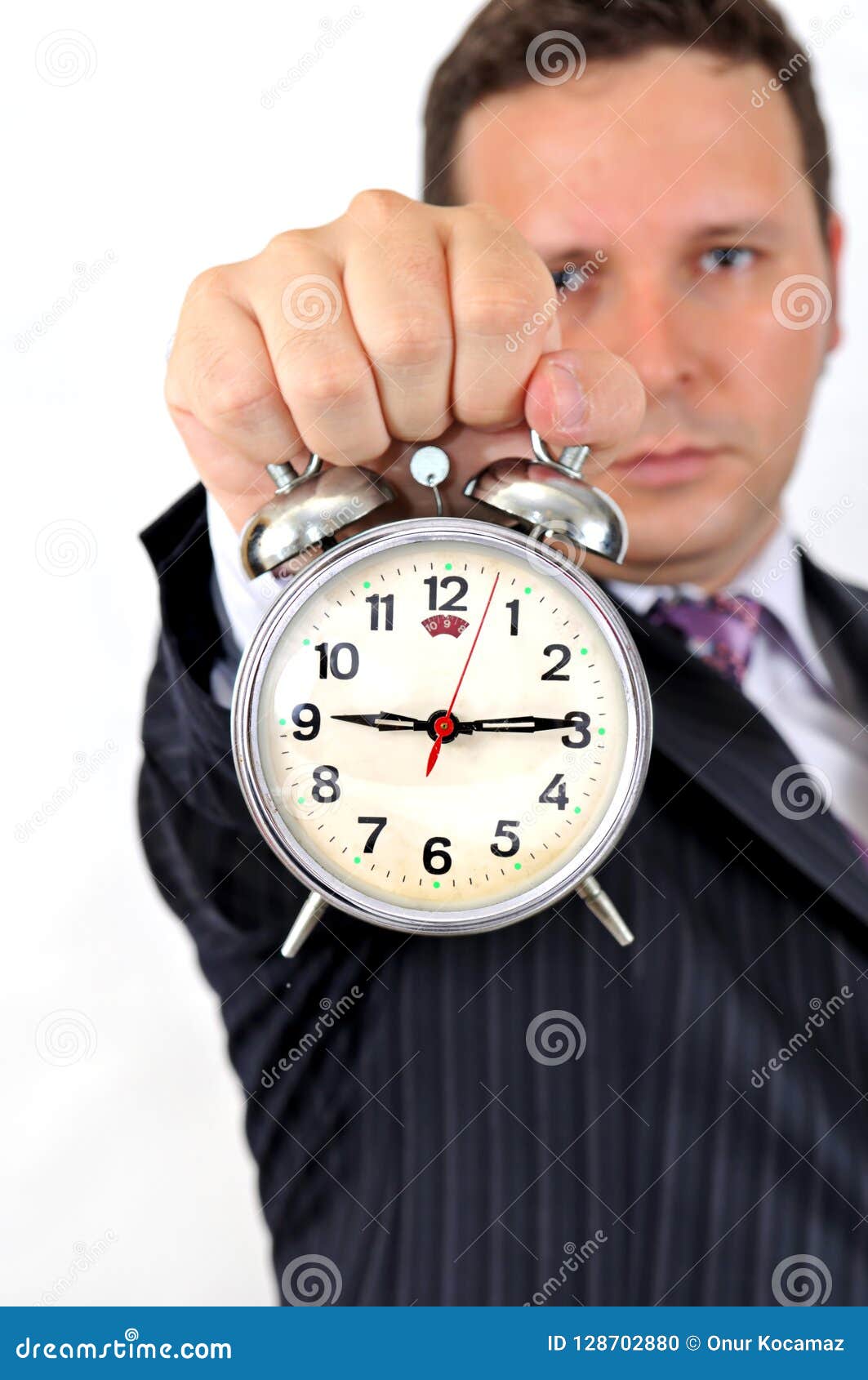 Manager is Showing the Clock Stock Photo - Image of managers, time ...