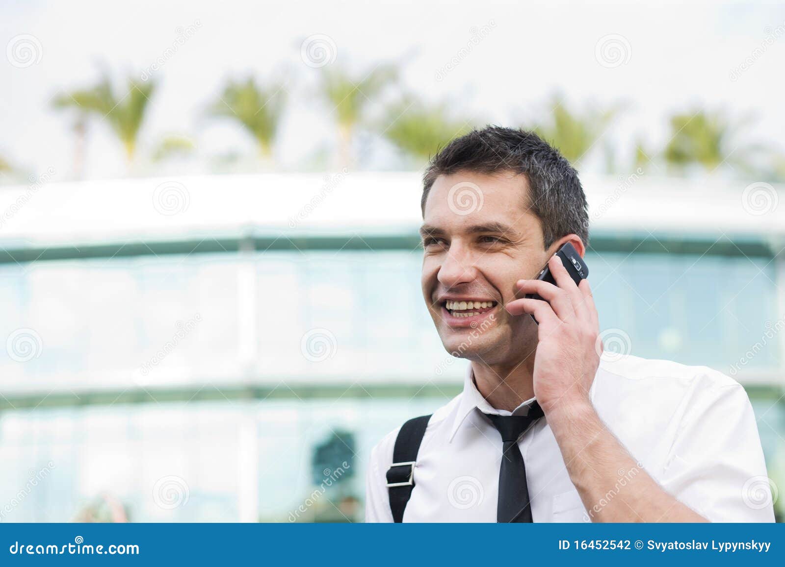 Manager Speak on Phone Across Office Stock Photo - Image of happy ...