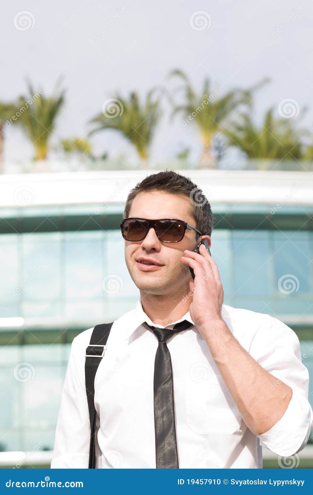 Manager Speak on Phone Across Office Stock Photo - Image of boss ...