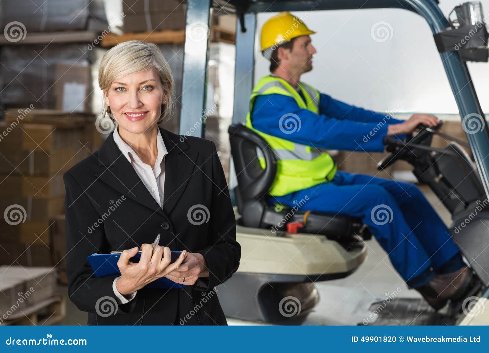 Manager Standing in Front of His Employee Stock Photo - Image of ...