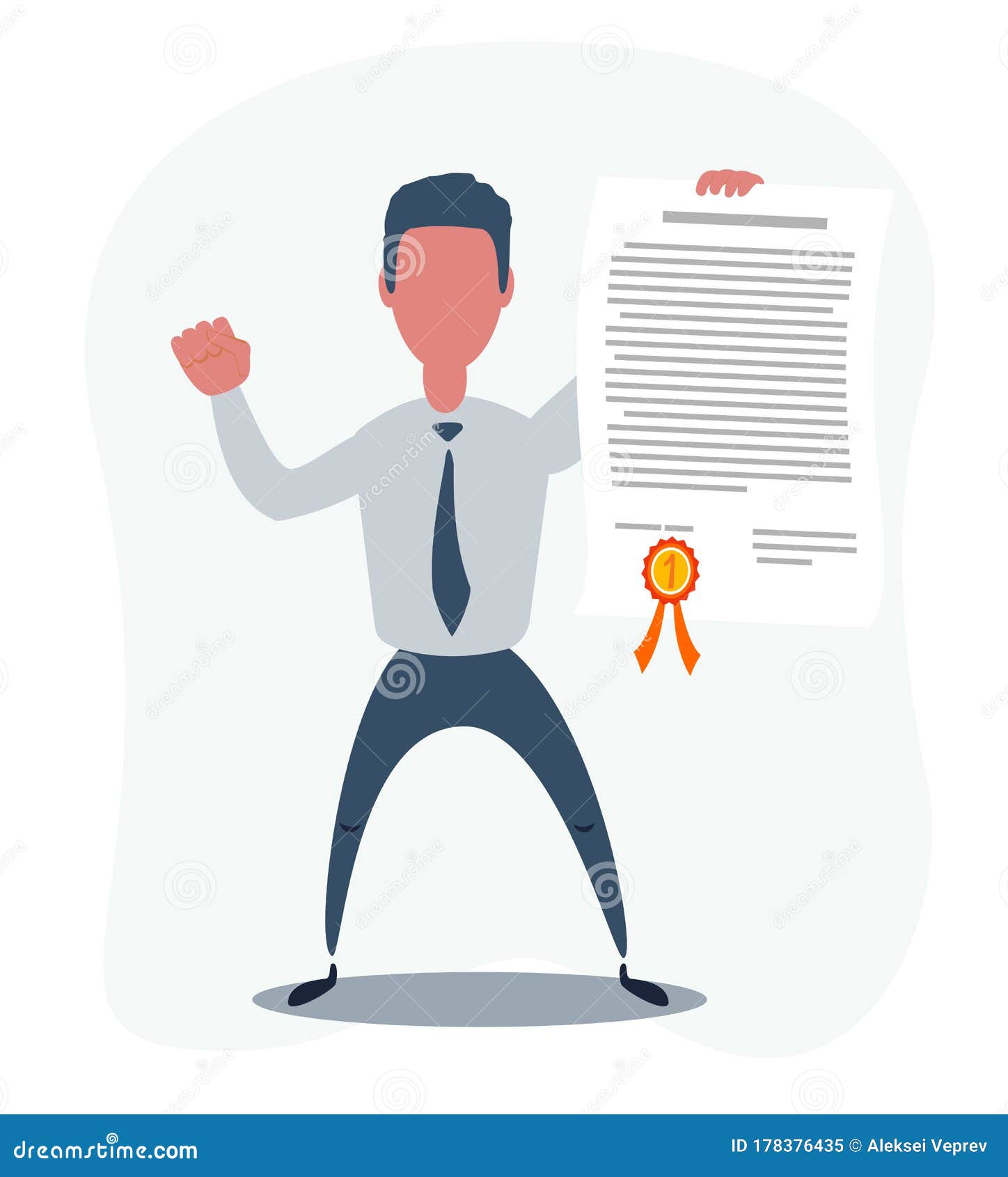 Student Completion Certificate And Cap Cartoon Vector | CartoonDealer ...