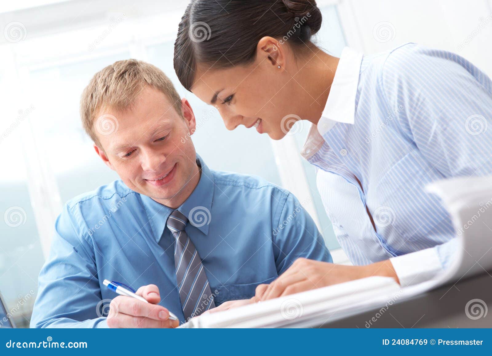 Manager and subordinate stock image. Image of collar - 24084769