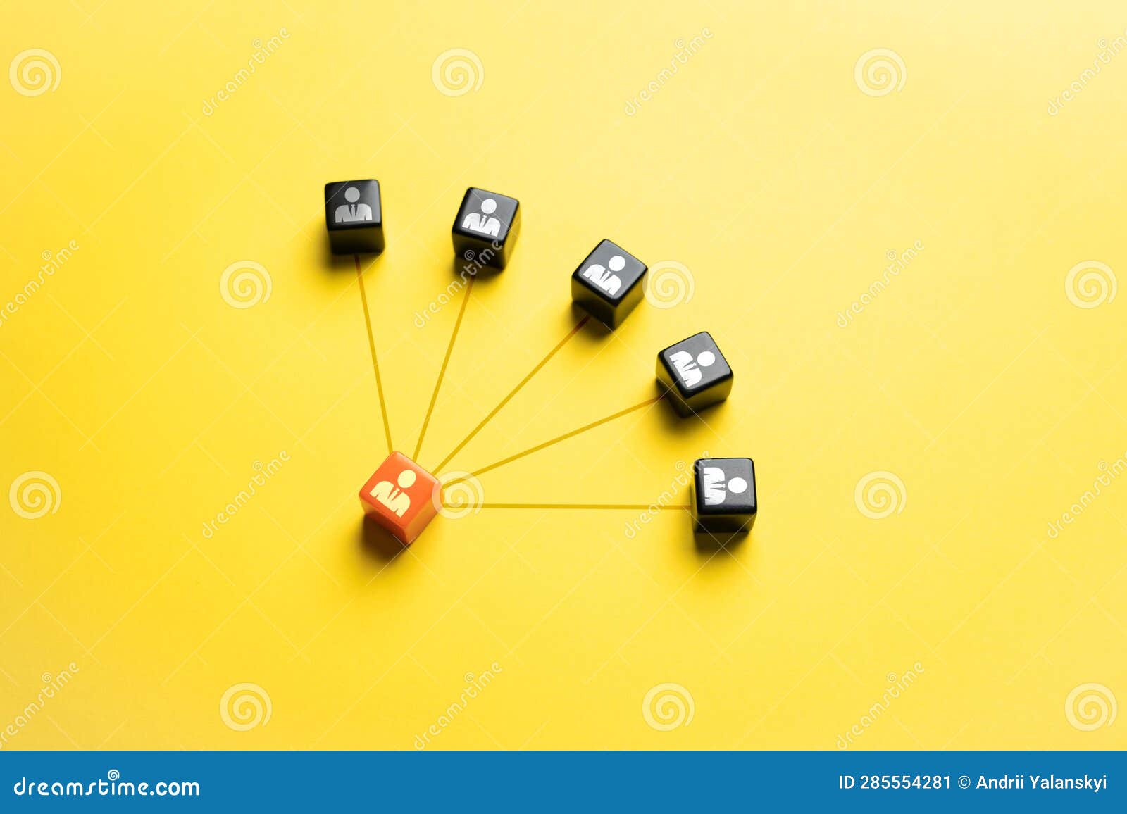 Manager and Subordinates. Delegation of Work, Feedback Stock Image ...