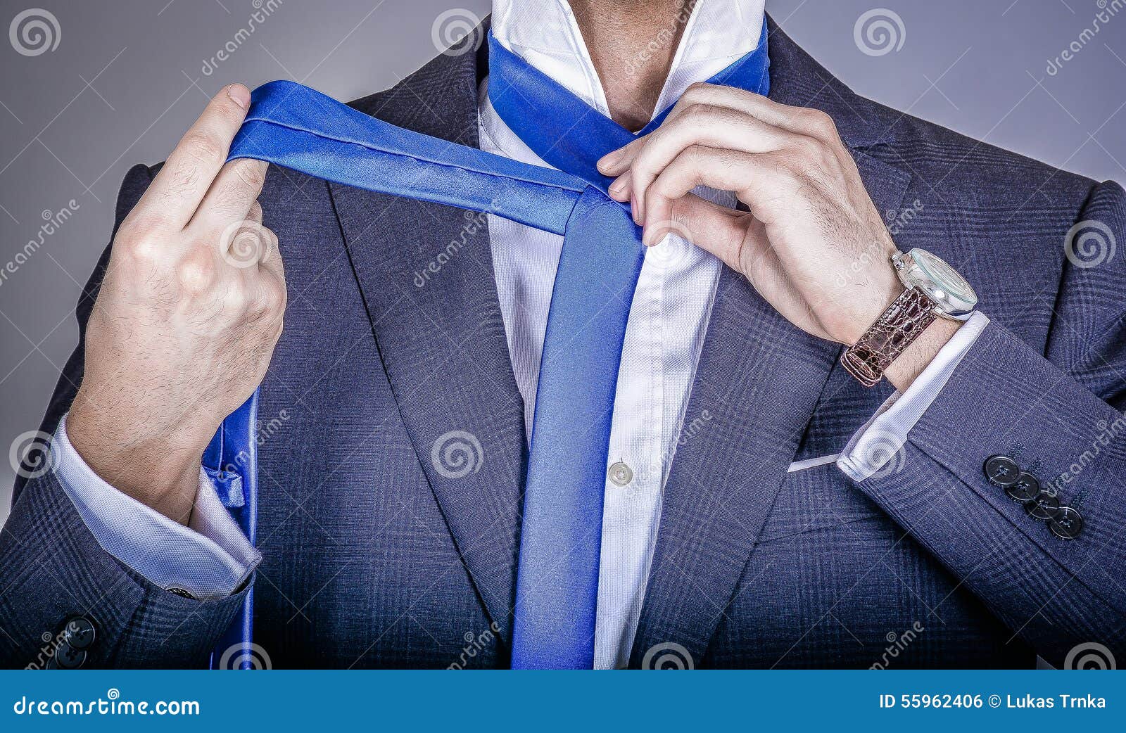 Manager in Suit Getting Dressed Stock Photo - Image of business ...
